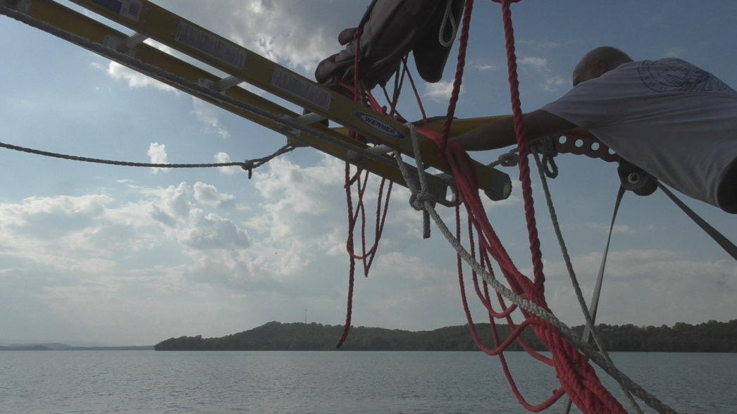 Mizzen Sail Platform | SV Seeker