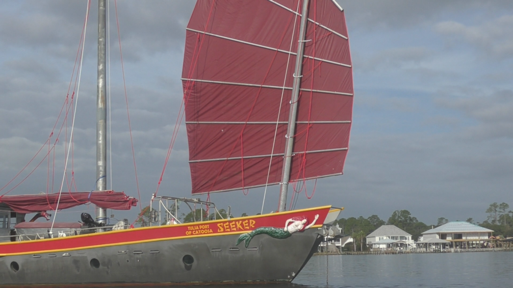 My Oil Spill and Some Sail Work | SV Seeker